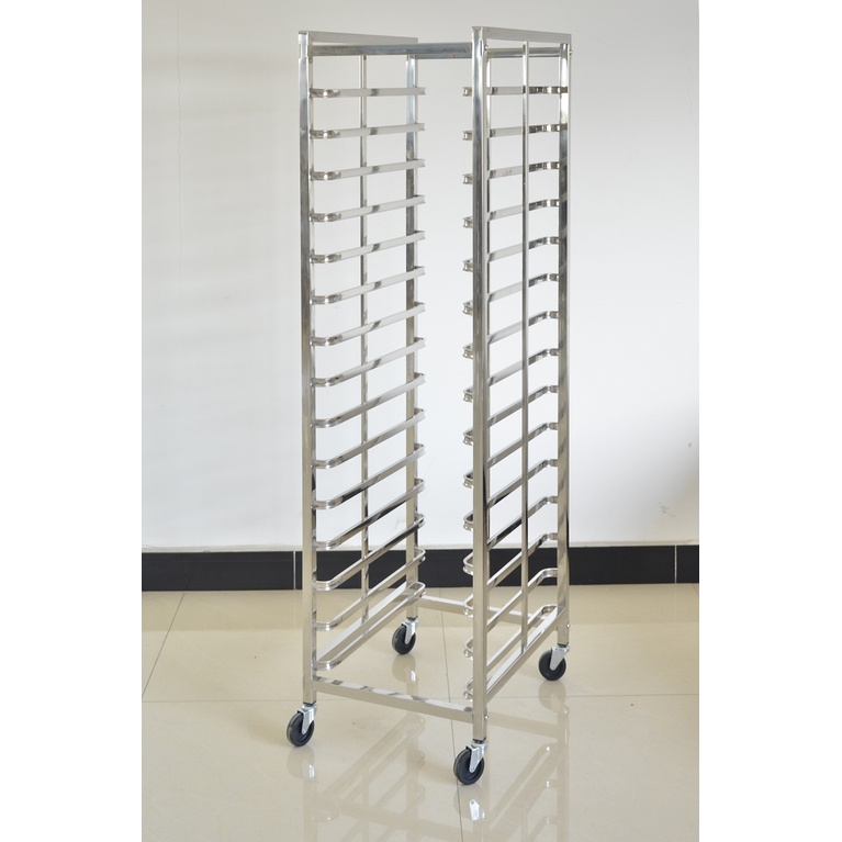 Stainless Steel 15 Tray Cooling Rack Bakery Trolley Rack | Shopee Malaysia