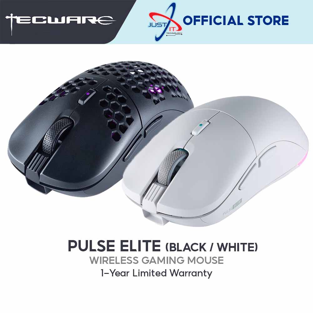 TECWARE PULSE ELITE Wireless Gaming Mouse (Black / White) | Shopee Malaysia