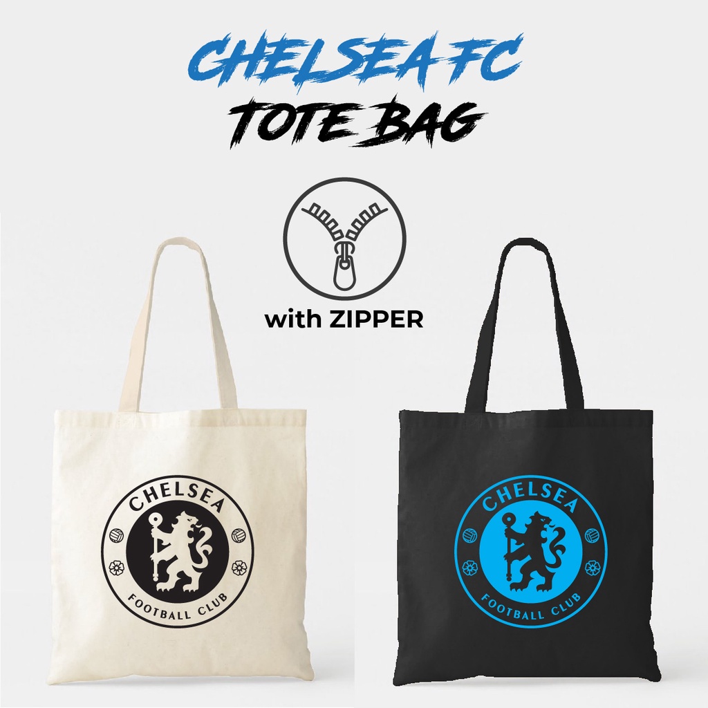Canvas Tote Bag Chelsea FC for Student Pelajar Gift Tuisyen Sekolah ...
