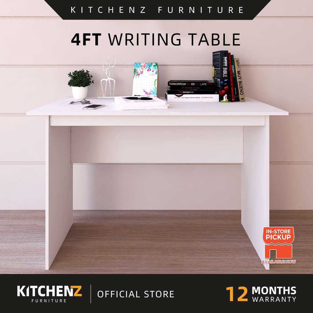 KitchenZ Study Desk Writing Table No Drawer Solid Wood (4ft) 2003 ...