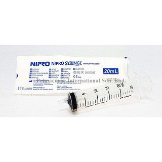 NIPRO SYRINGE LUER SLIP 20ML | Shopee Malaysia