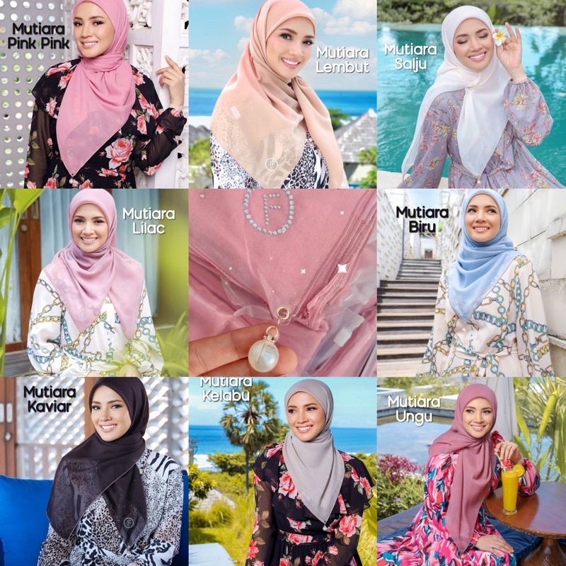 Ready Stock 🔥 Tudung Fazura bawal printed Plain assorted Designs Fazura ...