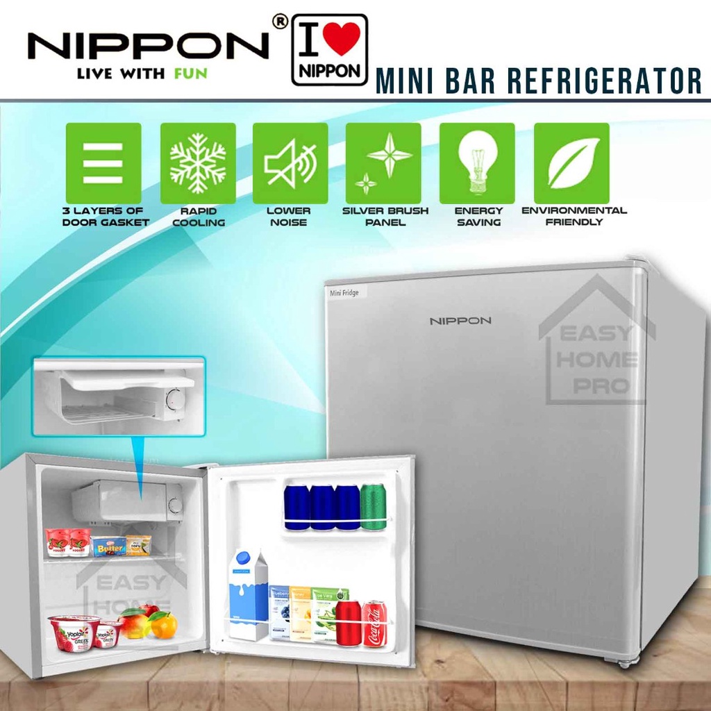 NIPPON NMF-A50 SINGLE DOOR MINI FRIDGE MINI REFRIGERATOR MINI BAR PETI ...