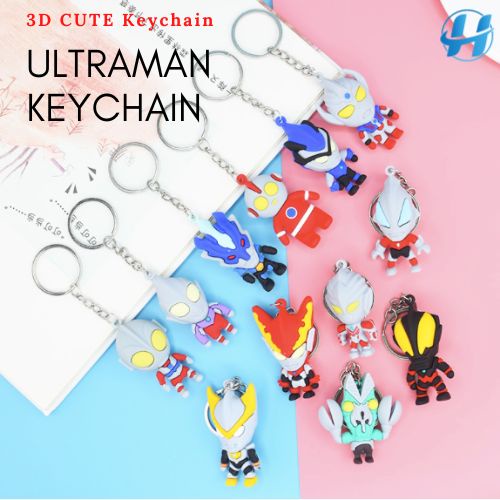 ULTRAMAN 3D Keychain Cute Comel Children Pendant Figurine Model ...