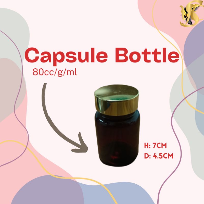 [CLEARANCE] Ready Stock Capsule Bottle 80cc, Small Size Capsule Bottle ...