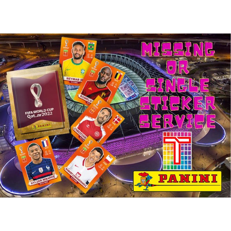 Panini FIFA WC Qatar Sticker Collection Single or Missing Sticker ...
