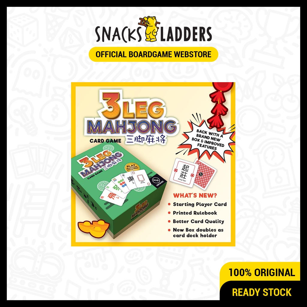 [Snacks & Ladders] 3 Leg Mahjong (EN) | Shopee Malaysia