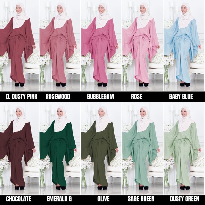 Kurung Kaftan Pario Style | Kaftan Bridesmaid | Kaftan Pario | Shopee ...