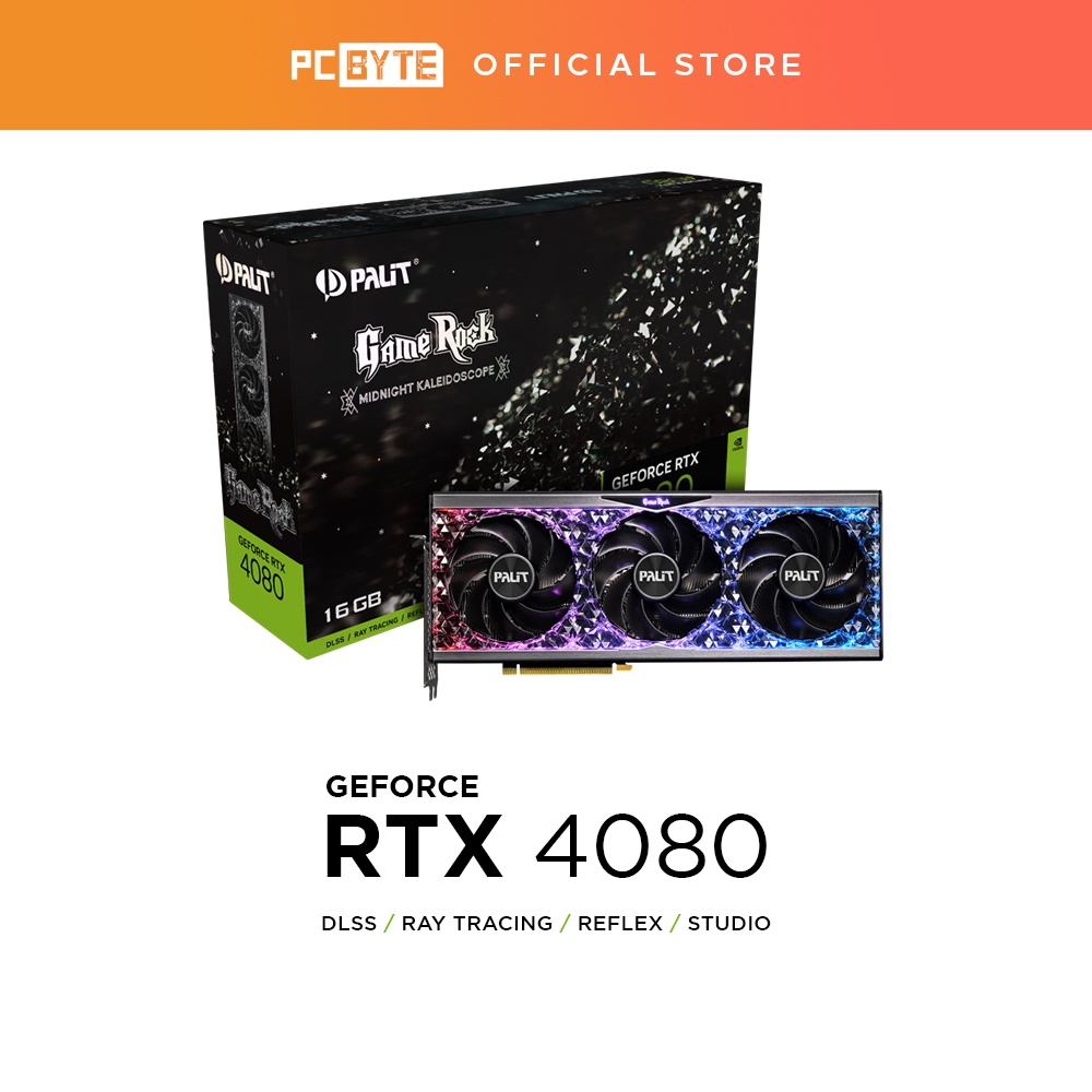 PALIT NVIDIA GeForce RTX 4080 GAMEROCK 16GB GDDR6X Graphic Card ...