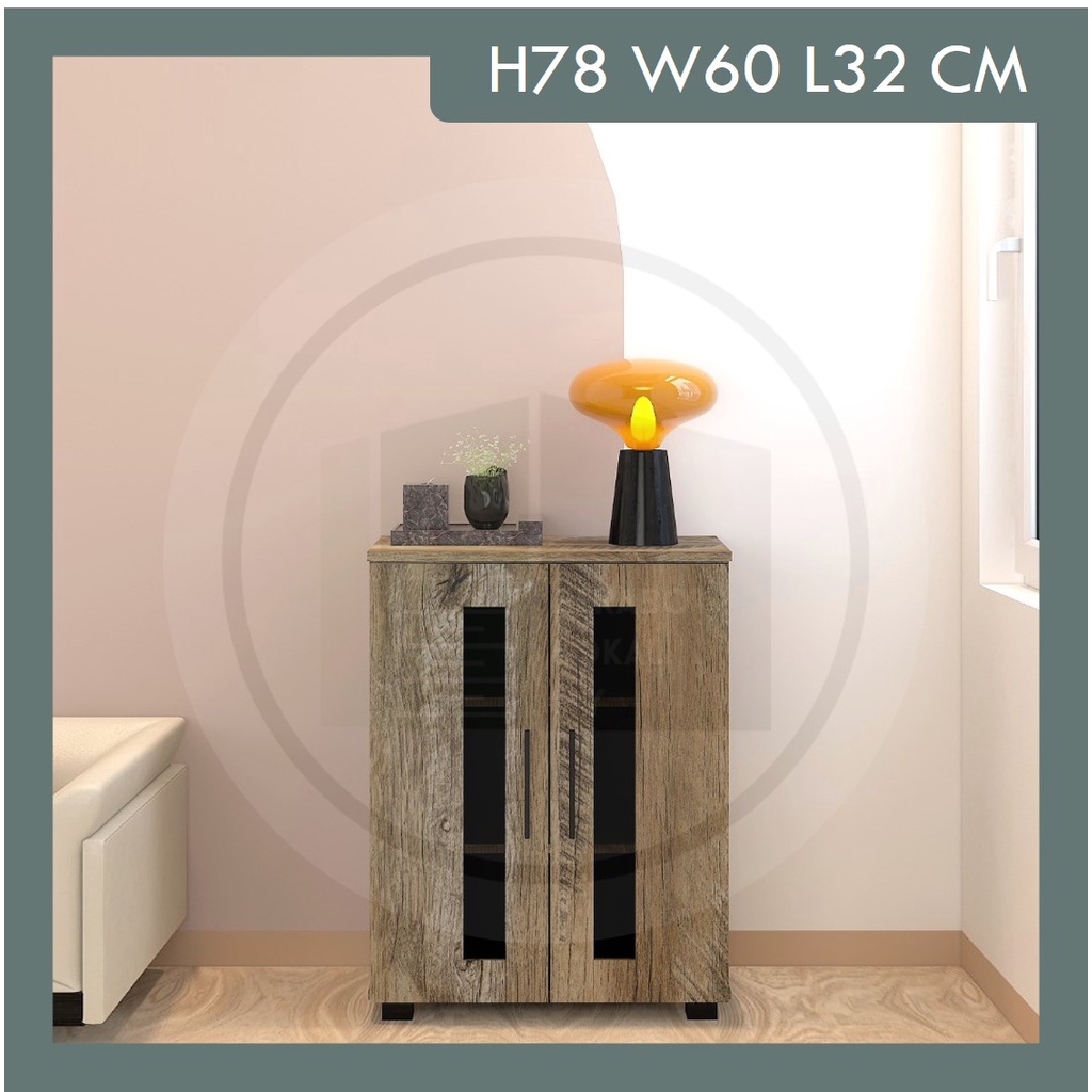 2 Doors Side Cabinet-Almari Dapur-Kitchen Cabinet-Cabinet Dapur-Almari ...