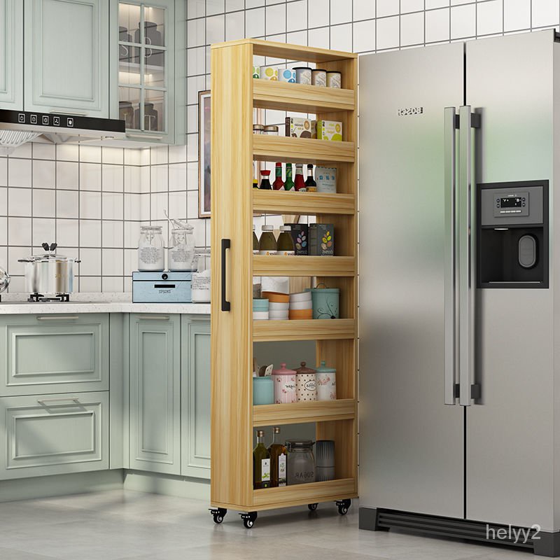 20cm narrow crack storage cabinet kitchen refrigerator shelf Mobile ...
