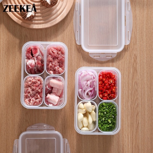 Zeekea Food Storage Containers Stackable Refrigerator Organizer Bins ...