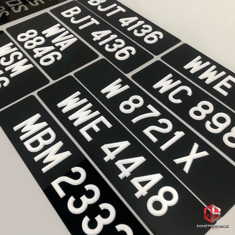 Number Plate Car Standard No Plate Kereta Standard Legal Size JPJ ...