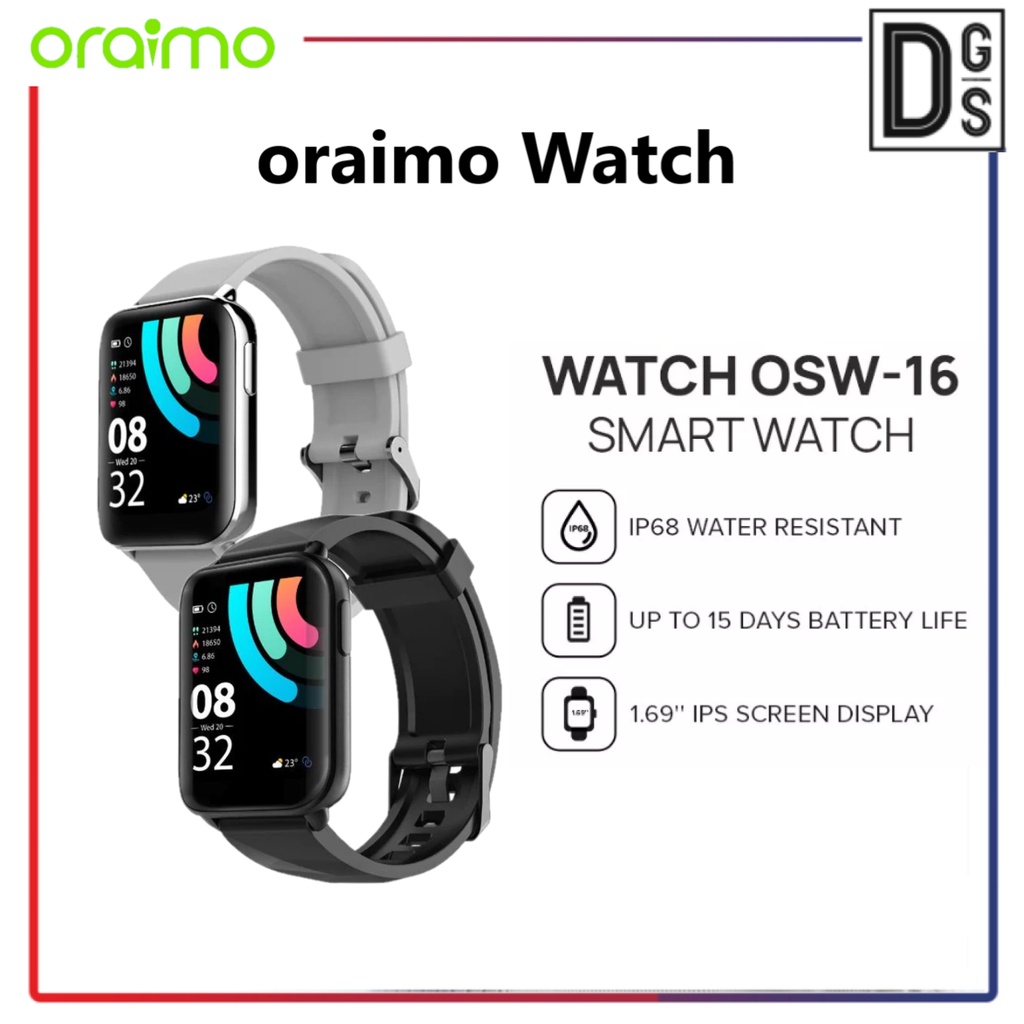 oraimo Watch | IP68 Bluetooth Waterproof Smartwatch | OSW-16 | Fitness ...