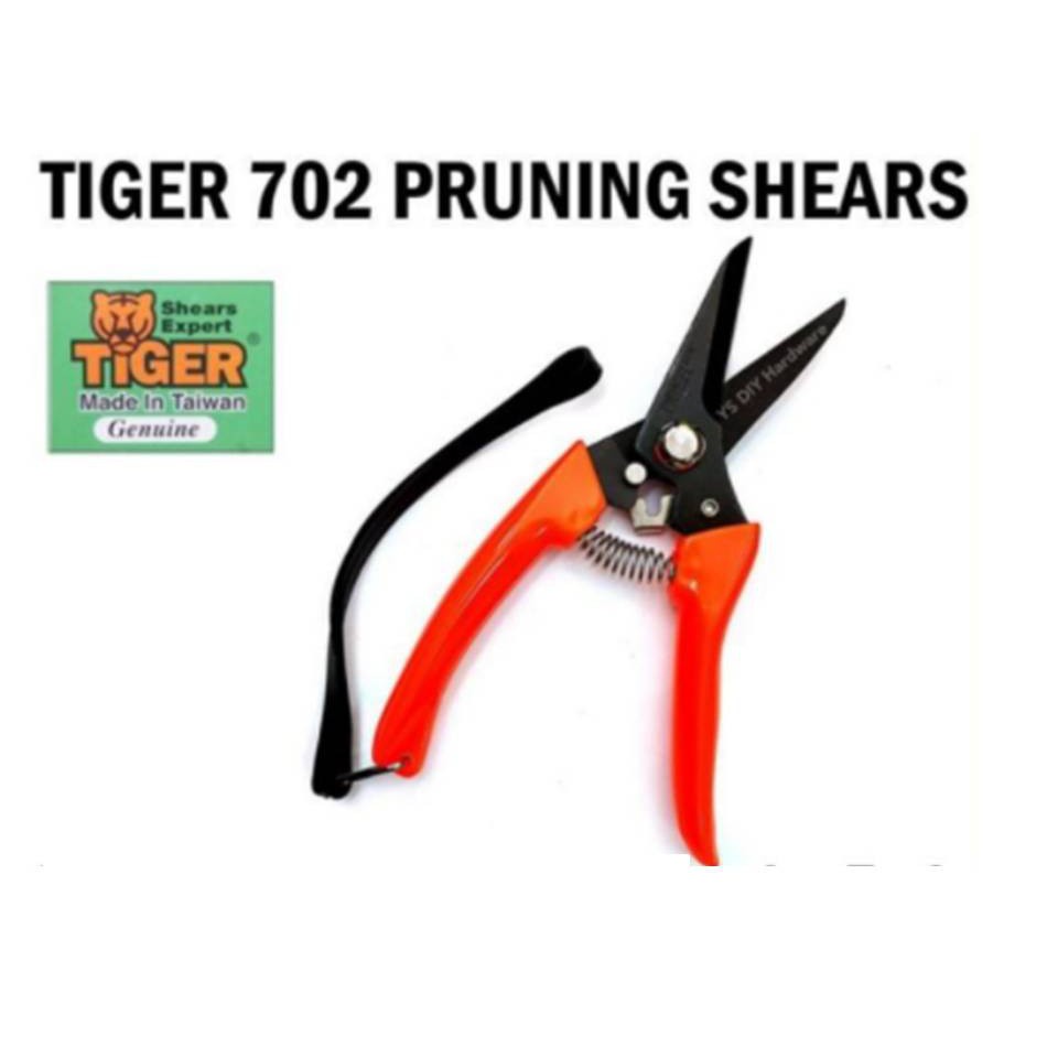 [100% ORIGINAL] TIGER 702 PRUNING SHEARS/ GUNTING POKOK BUNGA/ WIRING ...