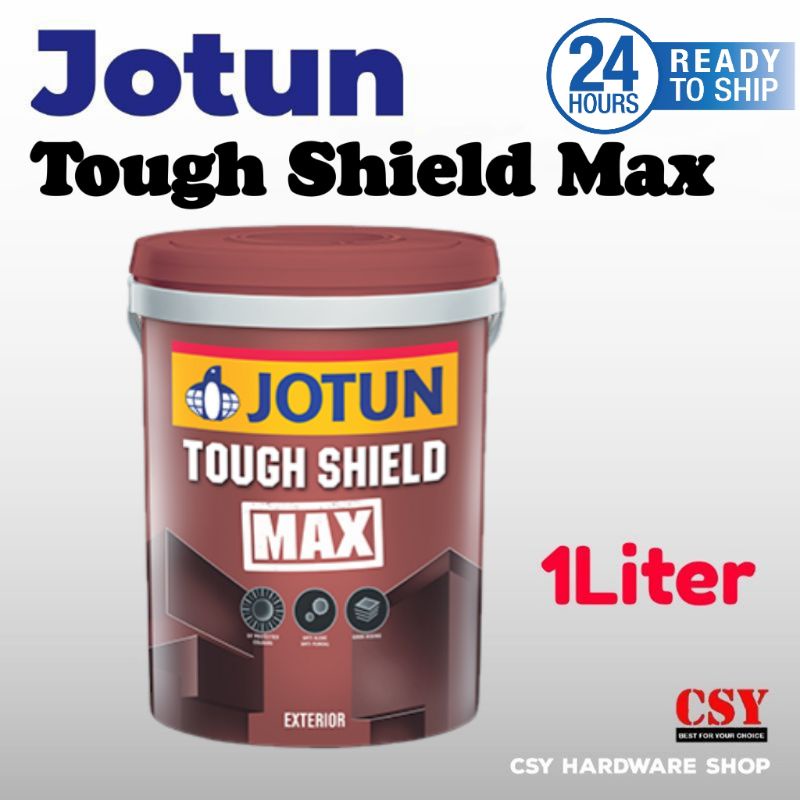 JOTUN Tough Shield Max (New) 1 Liter Exterior Wall Paint | Shopee Malaysia