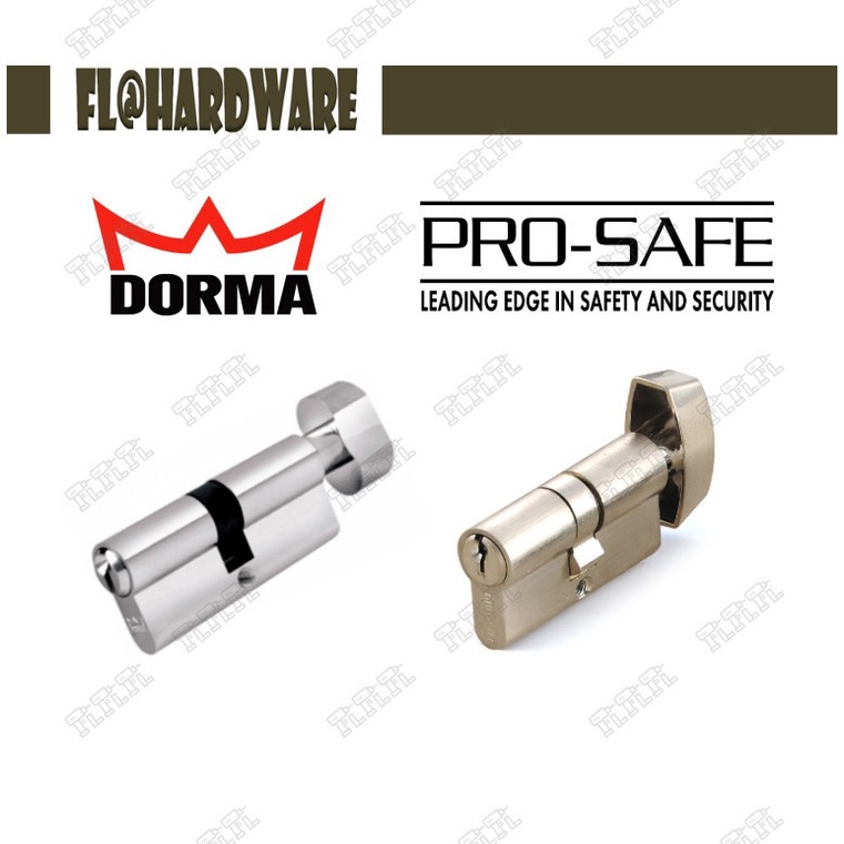 Pro-safe Dorma Thumbturn & Key Profile Cylinder Lock | Shopee Malaysia