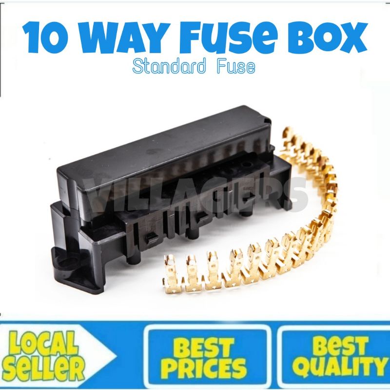 10 WAY Fuse Box Single Row Wiring Car Truck Lorry High Quality Engine ...