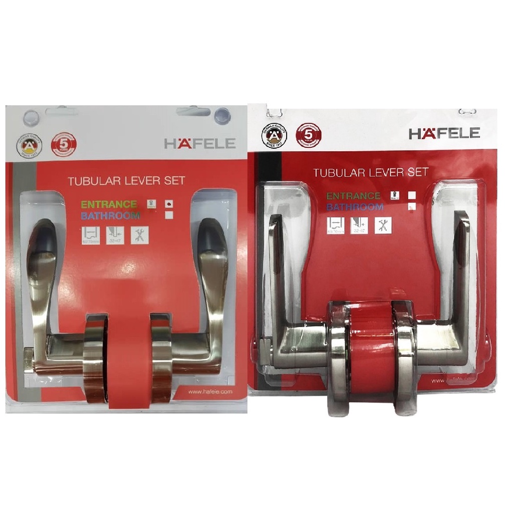 HAFELE TUBULAR LEVER LOCK SET (HANDLE : CURVE / STRAIGHT) | Shopee Malaysia