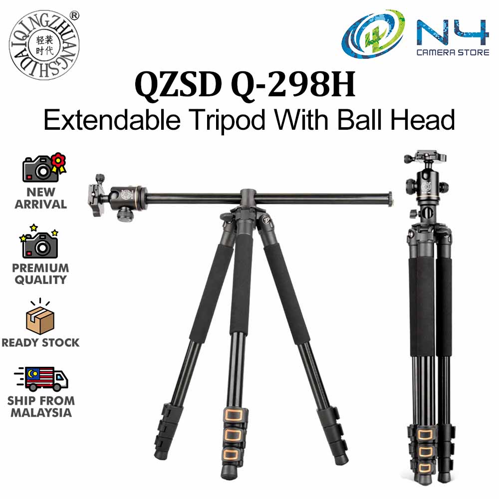 Qzsd Q298h Professional Camera Tripod With Ball Head Quick Release For