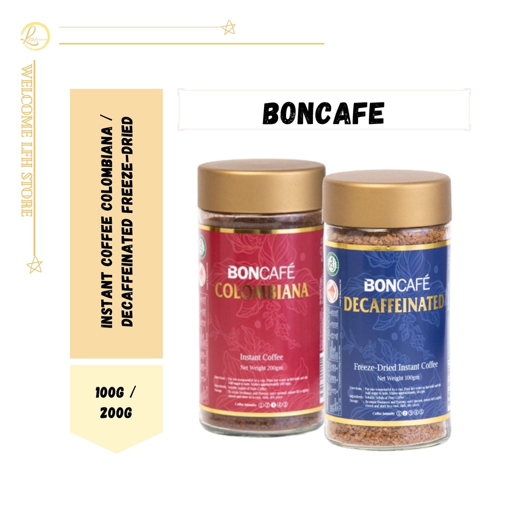 Boncafe Colombiana / Decaffeinated Freeze-Dried Instant Coffee (100g/200g) | Shopee Malaysia