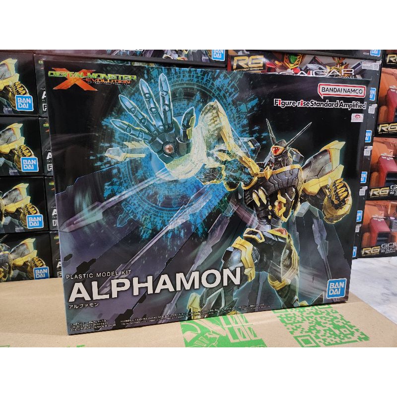 Bandai Figure-Rise Amplified Alphamon - Figure Rise FRS Digimon ...