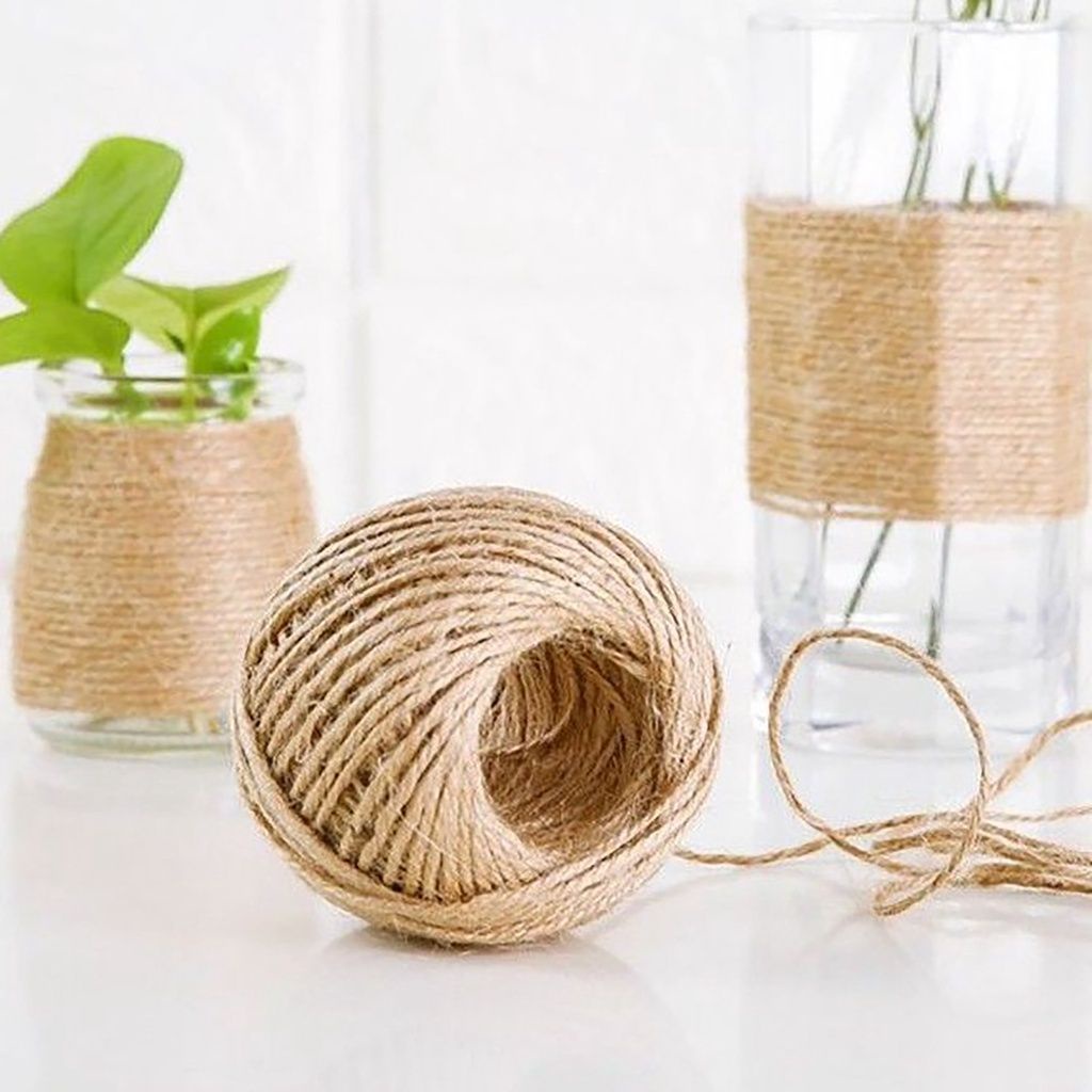 [Ready Stock](2mm*50m)DIY Crafting Decoration Hemp Jute Rope / Tali ...
