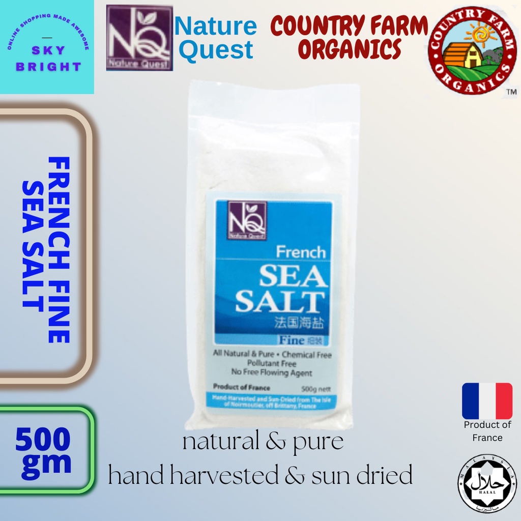 Hand Harvested Pure French Fine Sea Salt 500g. 100% Natural Has over 80 ...