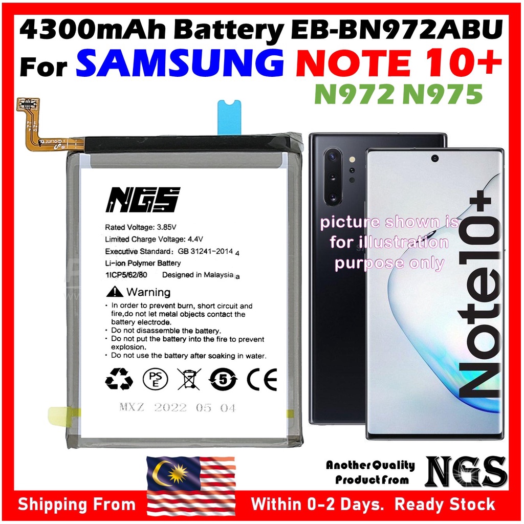 ORl NGS Brand 4300mAh Battery EB-BN972ABU Compatible For SAMSUNG Galaxy Note 10 Plus Note 10 ...