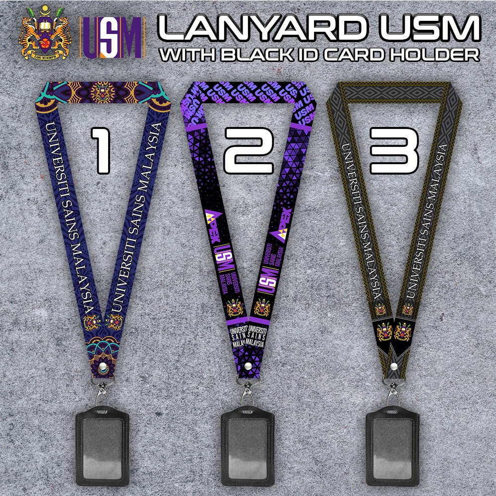LANYARD USM WITH ID CARD HOLDER. 3 DESIGN. READY STOCK!!! | Shopee Malaysia