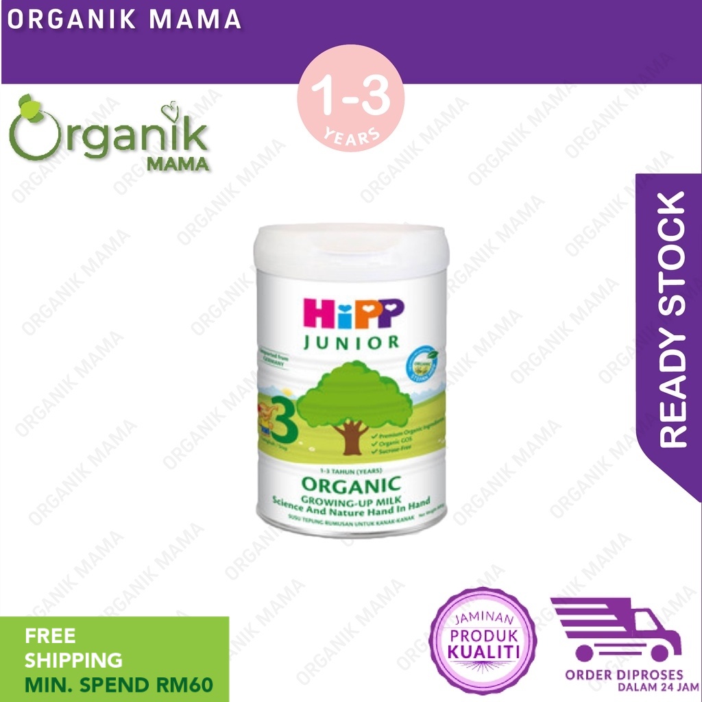 HiPP JUNIOR Organic Growing-Up Milk Step 3 800g (1 - 3 years) | Shopee ...