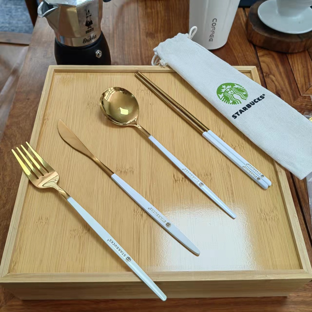 Starbucks Peralatan Makan Cutlery Kutleri Portugal Style Stainless ...