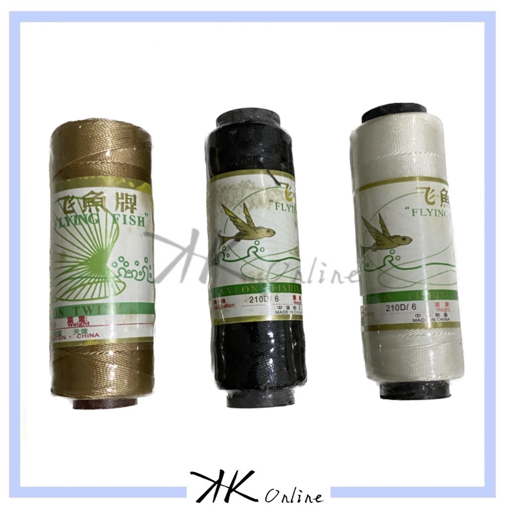 Tali Benang Nilon Nylon Sewing Bonded Thread No.4, 6,9,12,15, 60g ...