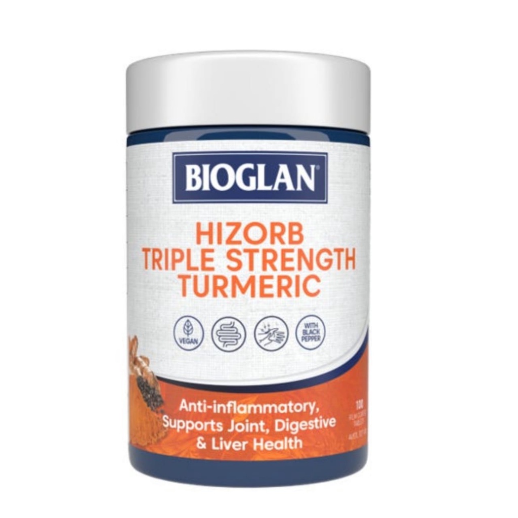 Bioglan Hi-Zorb Triple Strength Turmeric 100 Tablets | Shopee Malaysia