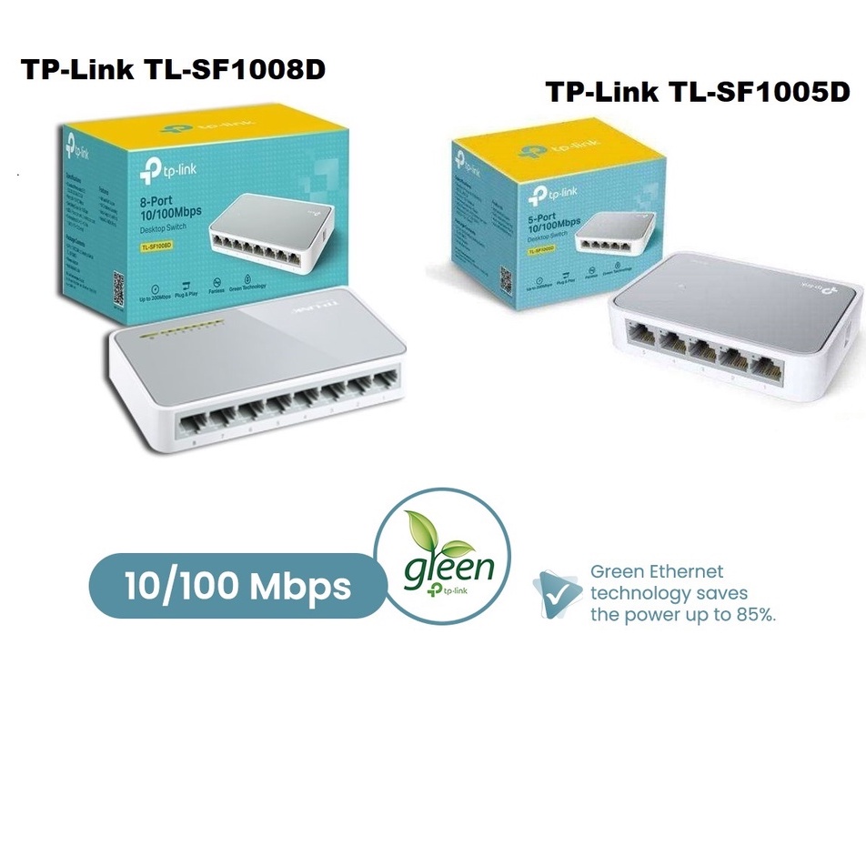 TP-Link TL-SF1005D / TL-SF1008D Network 5 Port / 8 Port 10/100M ...