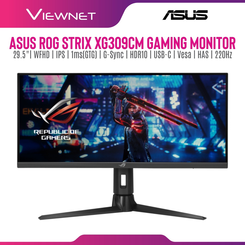 Asus ROG Strix XG309CM Flat 29.5" Gaming Monitor (Fast IPS, WFHD, 1ms ...