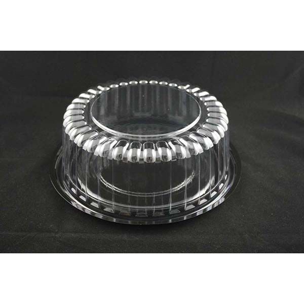 BX-272 7.5" Round Cake Container with Lid Plastic Clear OPS Cheese Cake ...