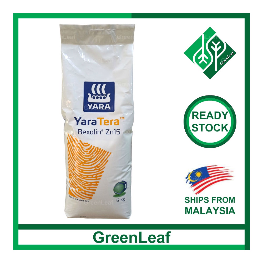 5KG YaraTera Rexolin Zn15 Zinc (EDTA ZN) Yara Baja Foliar Fertilizer ...