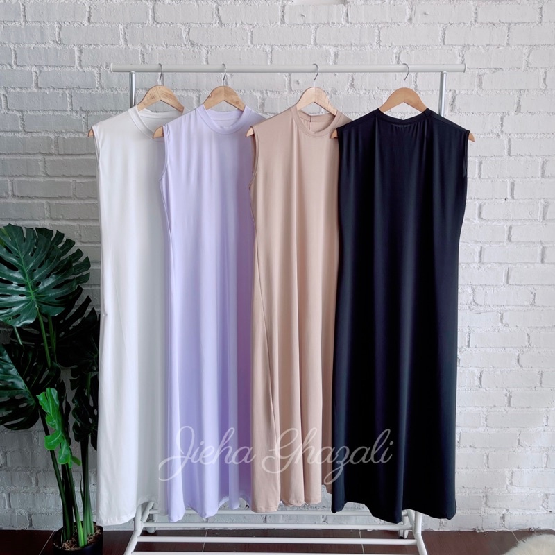 Inner Dress Sleeveless Byjiehaghazali | Shopee Malaysia