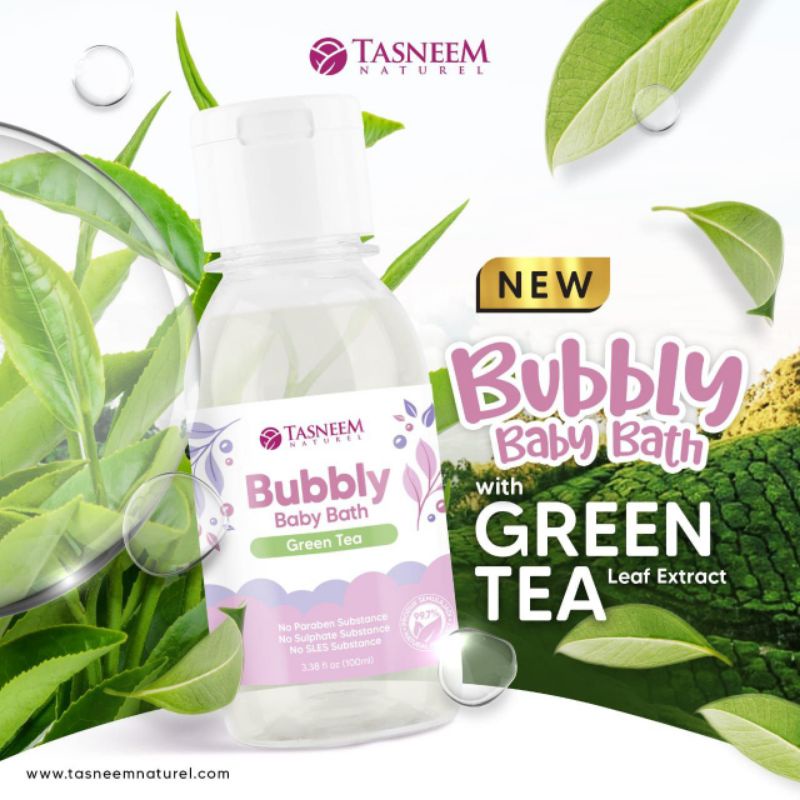 Tasneem Naturel Bath Baby Green Tea Trial Pack 100ml | Shopee Malaysia