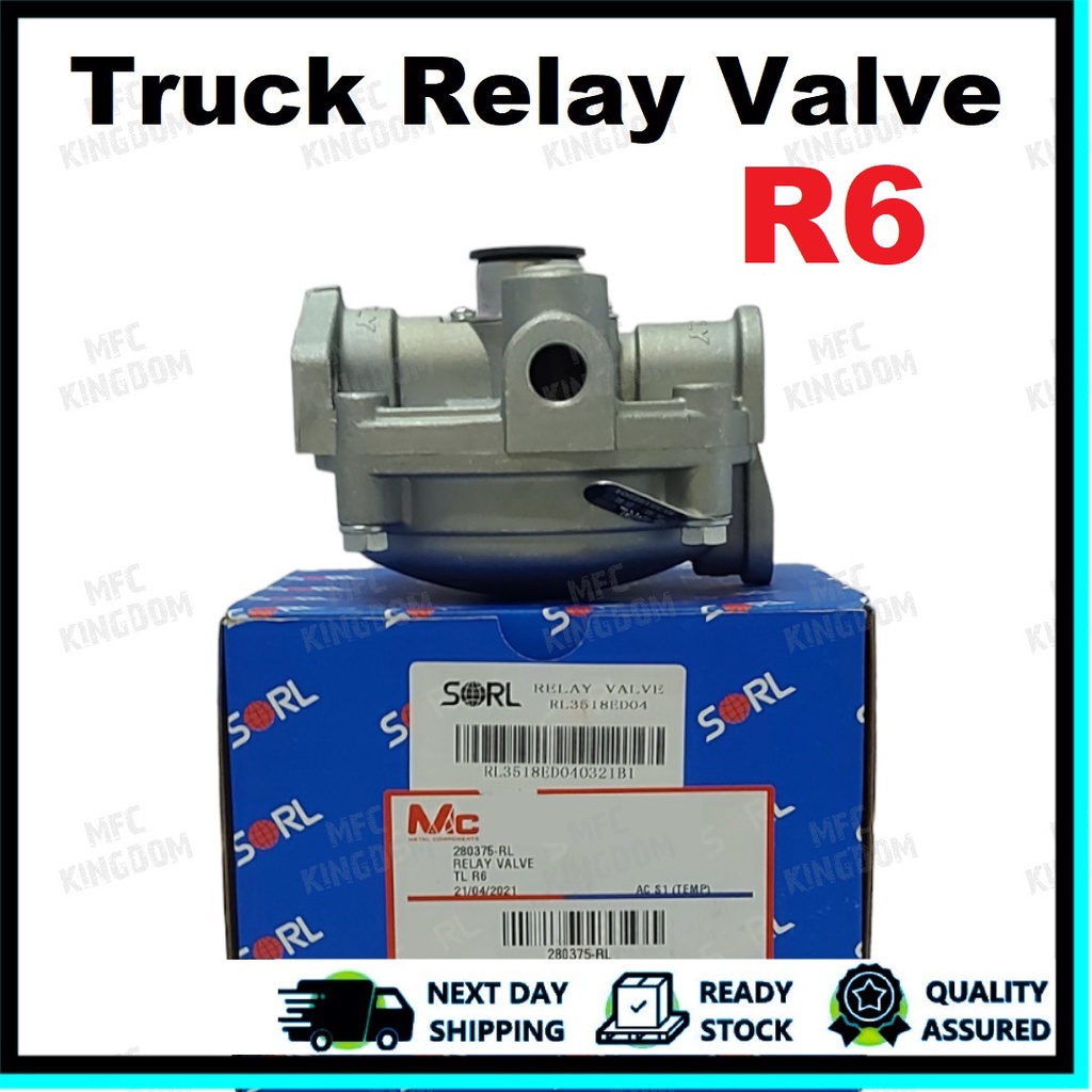 R6 / 279180,280375 / Relay Valve / Relay Emergency Valve / Trailer ...