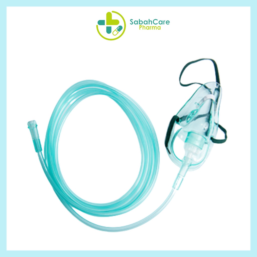 SABAHCARE HOSPITECH OXYGEN MASK WITH TUBING - ADULT/CHILDREN (1'S ...