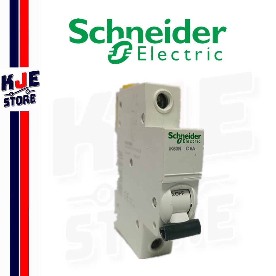 Schneider A9K27106 - iK60N Circuit Breaker 1P 6A C Curve 4.5kA | Shopee Malaysia