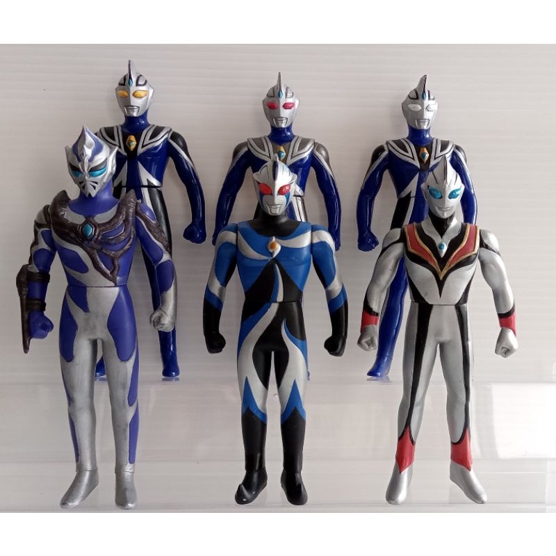 PRELOVED Ultraman Villians 6.5 inch Soft Vinyl Sofubi Figure Ultraman Agu Chaosl Evil Tiga Hudra ...