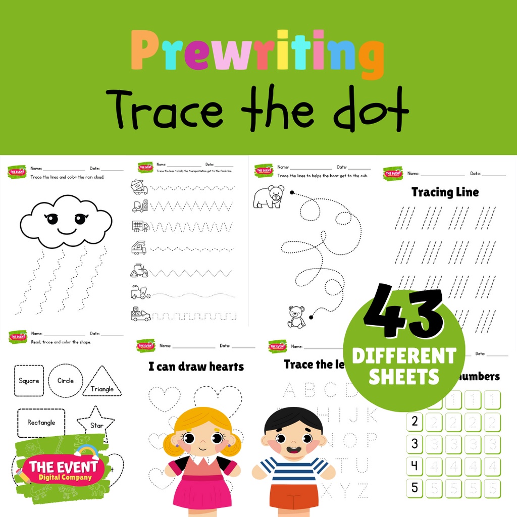 E-BUSY BOOK, HANDOUT, PDF FOR PRE-WRITTING ACTIVITY - Trace the line ...
