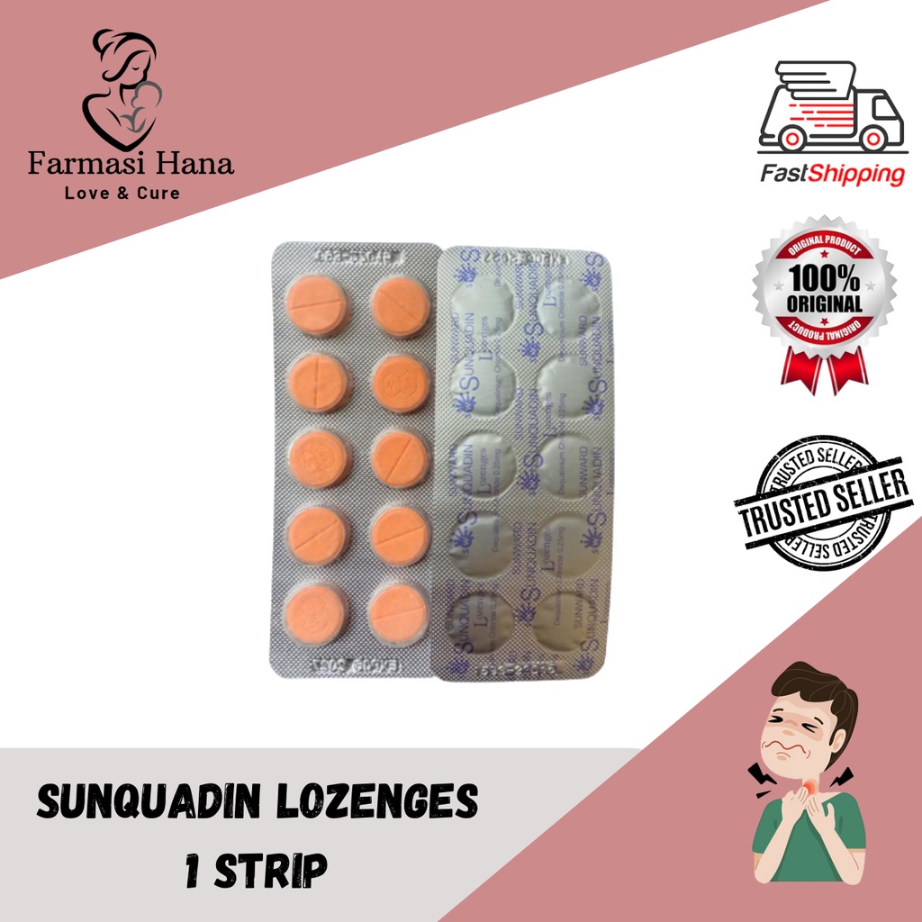 Sunward Sunquadin Lozenges Tablets 10 tablets/strip | Shopee Malaysia