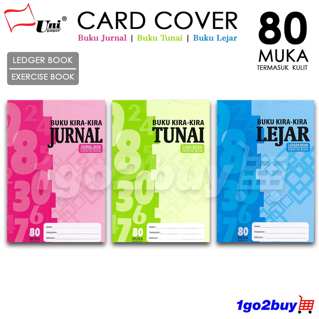 Uni Paper Simpan Kira Card Cover Kira-kira Buku Tunai S-CB 4012 / Buku ...