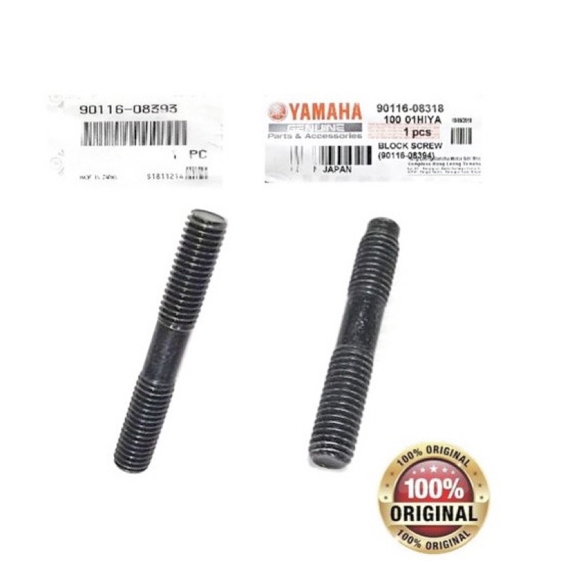 RXZ STUD TIANG BLOCK TIANG ENGINE YAMAHA 100% ORIGINAL (90116-08393 ...