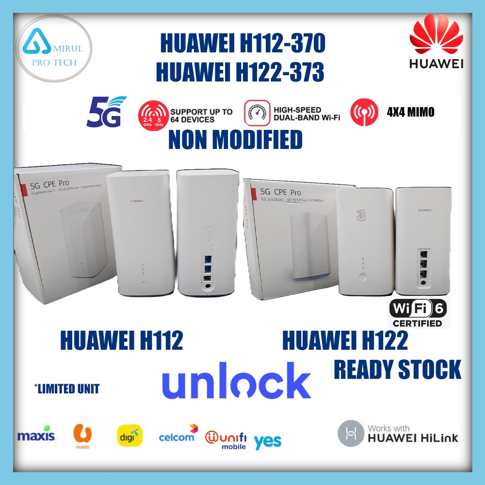 Huawei H112-370 5G Router / H122-373 5G router | Shopee Malaysia
