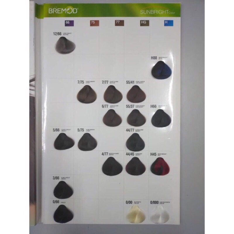 BREMOD COLOUR CHART BOOK | Shopee Malaysia